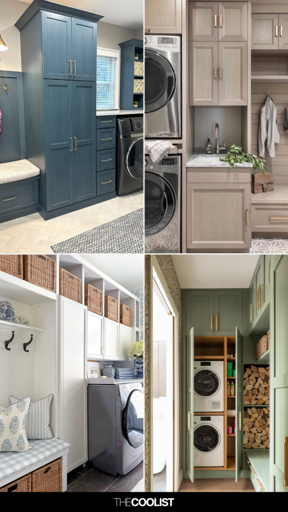 26 Laundry Room Bench Ideas That Add a Pop of Color to an Otherwise ...